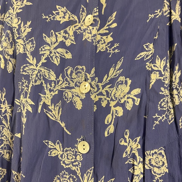 April Cornell | Dresses | Vintage April Cornell Periwinkle Floral ...